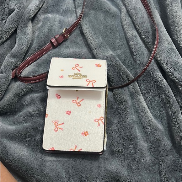 Coach | Bags | Coach Floral Crossbody Bag With Bow Accents Never Worn ...